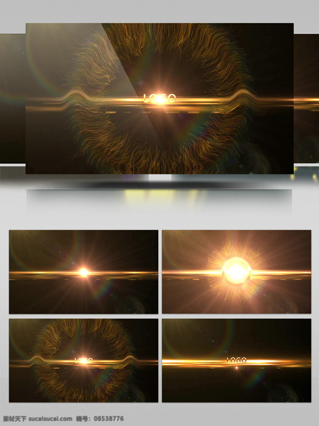 金色质感粒子爆炸logo演绎素材图片下载-素材编号08538776-素材天下图库