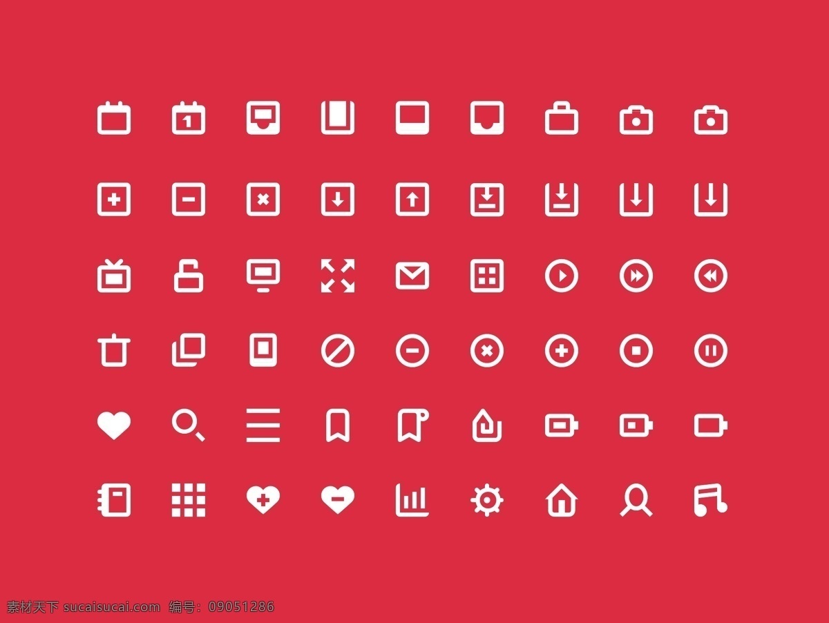 白色网页UI矢量icon图标集素材图片下载-素材编号09051286-素材天下图库
