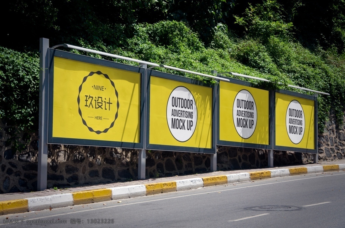 广告牌样机素材图片下载-素材编号13023226-素材天下图库