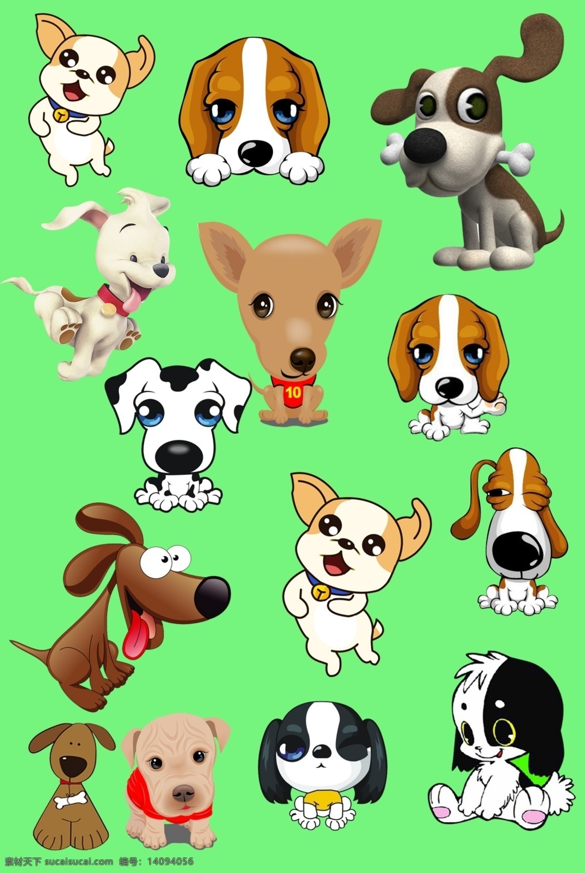 卡通小狗素材图片下载-素材编号14094056-素材天下图库